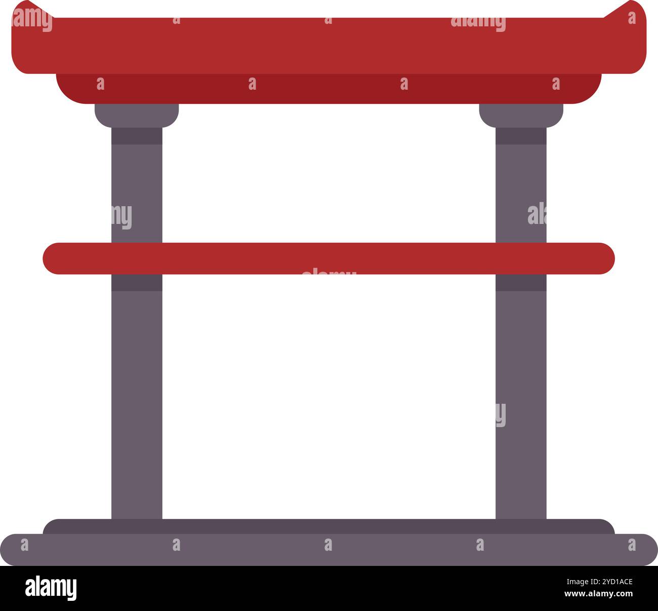Simple vector illustration of a traditional japanese torii gate ...