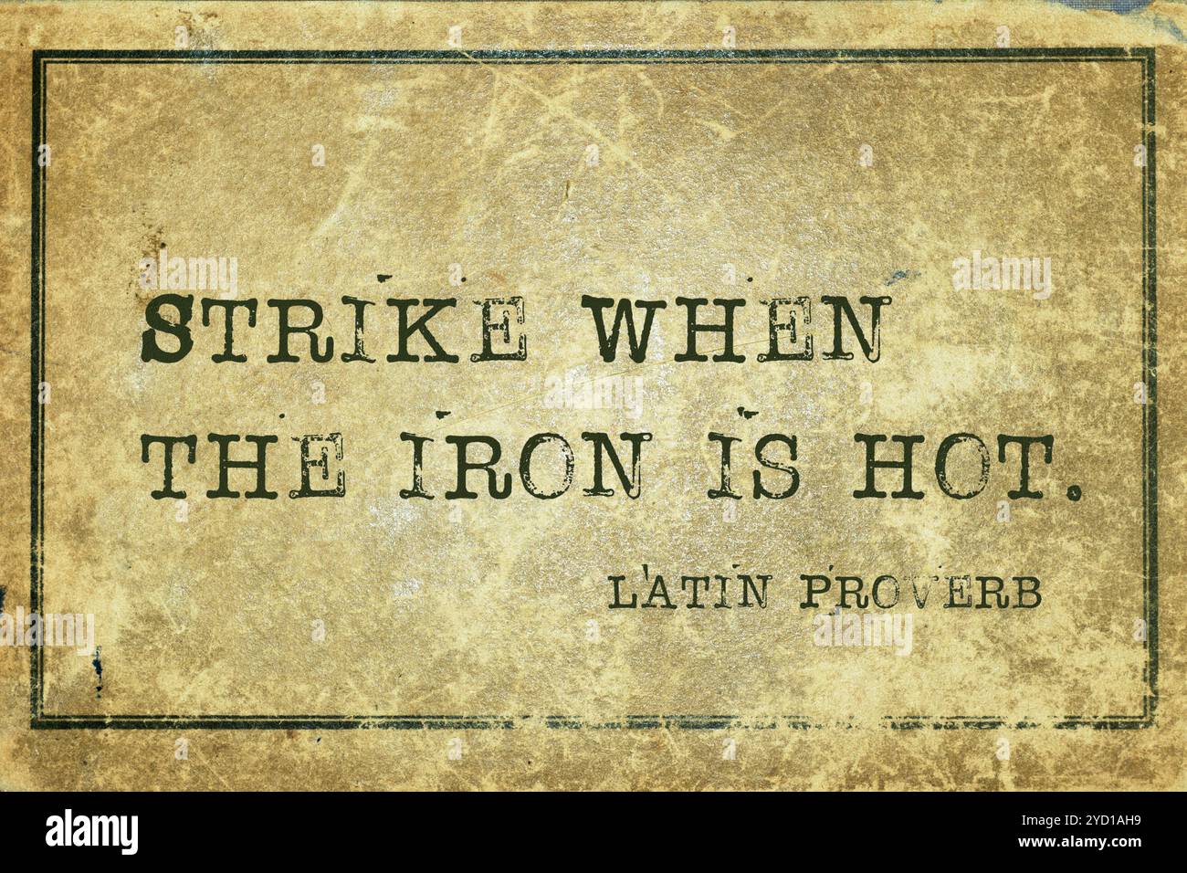 Strike iron LP Stock Photo - Alamy
