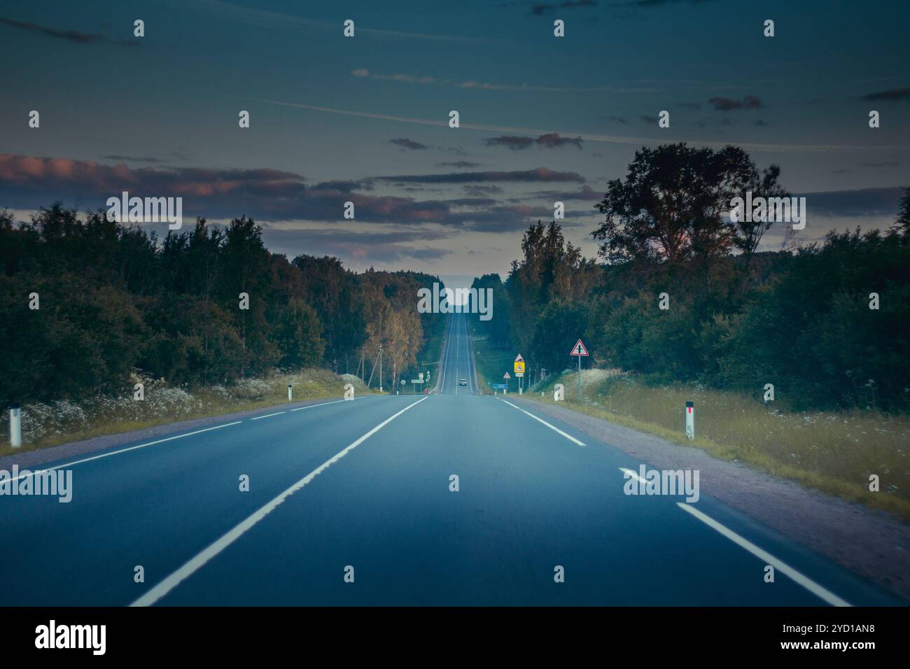 Asphalt Russian road. Travel by road. Road views Stock Photo - Alamy