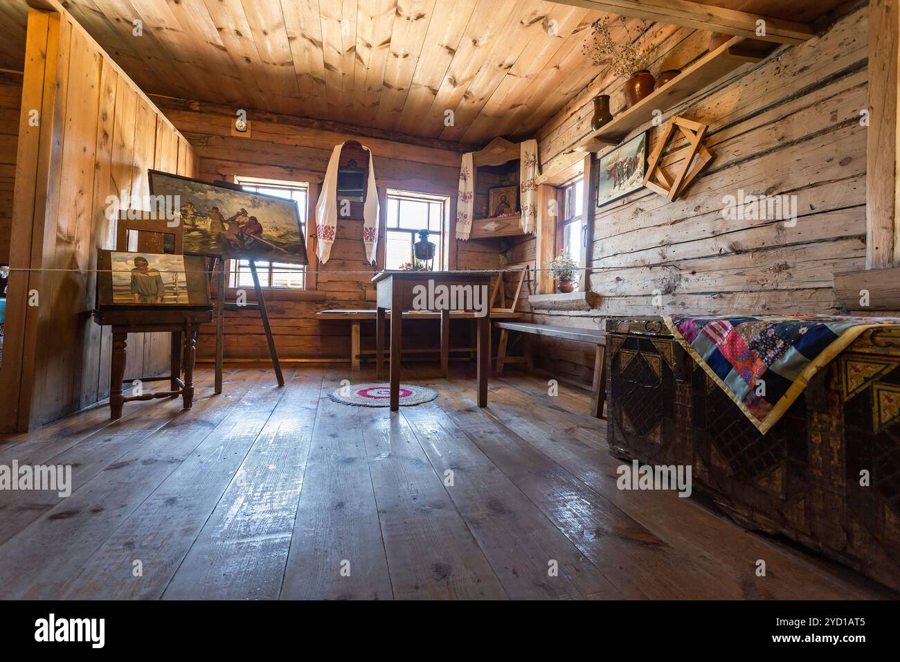 Interior of the house museum of painter Ilya Repin Stock Photo - Alamy