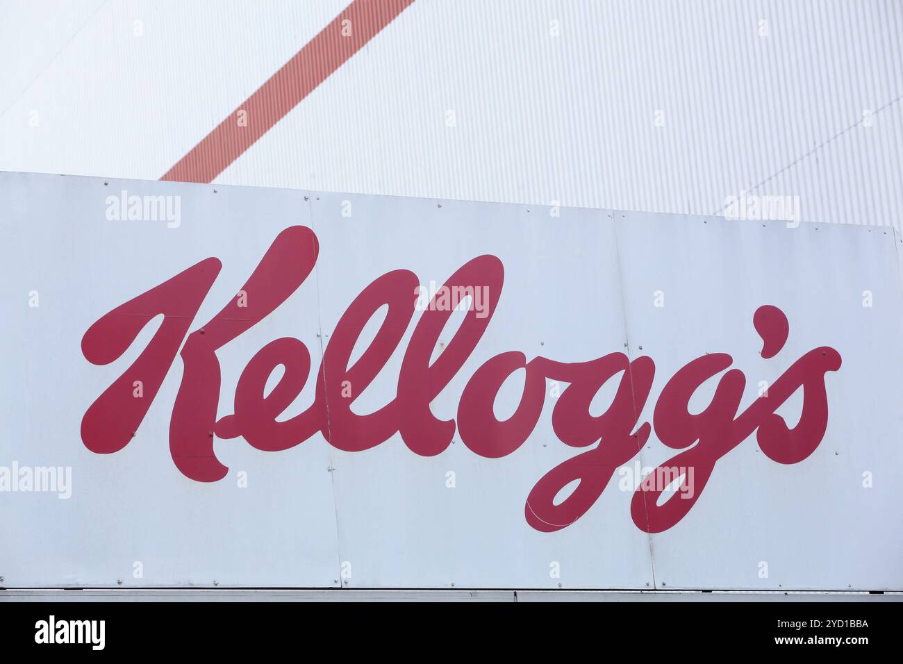 Bremen, Germany - July 22, 2018: Kellogg's logo on a wall. Kelloggs is ...