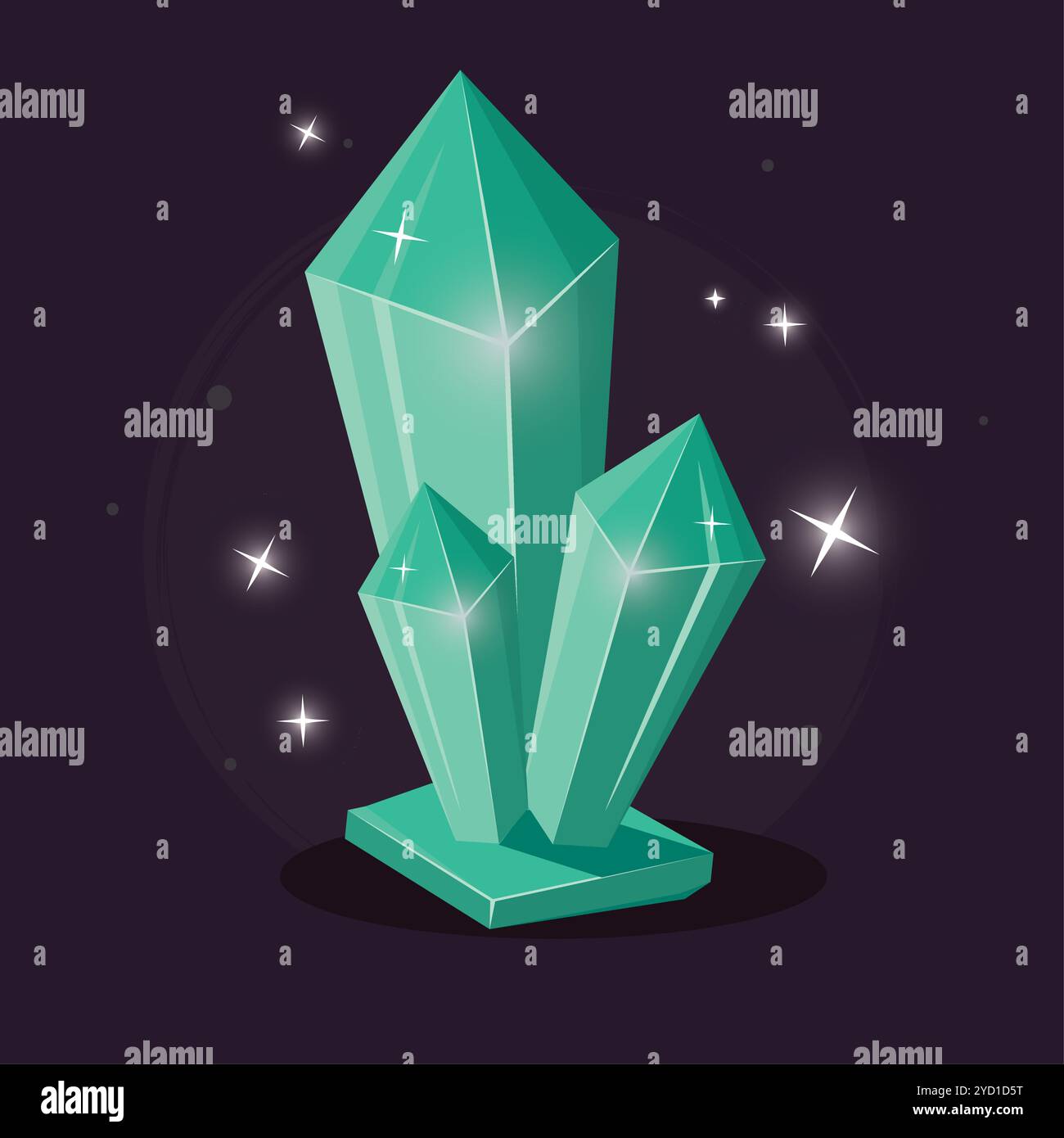 Geometric colored crystal structure abstract Vector Stock Vector Image ...