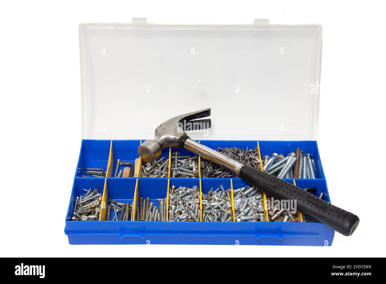 Nails set isolated on white background. Repair and instumenty. Male ...