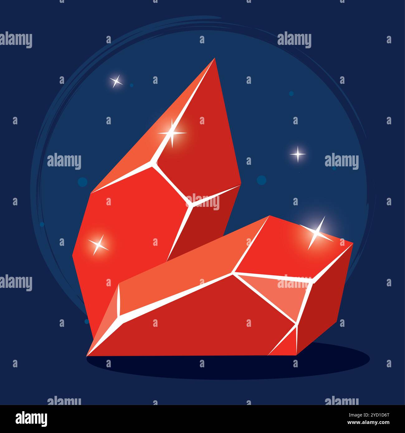 Geometric colored crystal structure abstract Vector Stock Vector Image ...