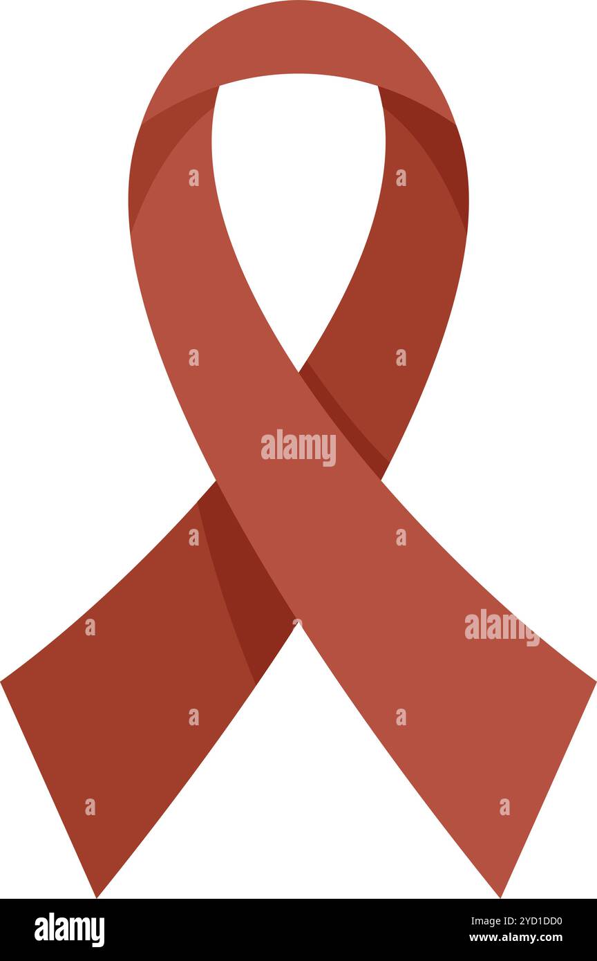 Red awareness ribbon supporting important causes and raising social ... Red awareness ribbon supporting important causes and raising social ...