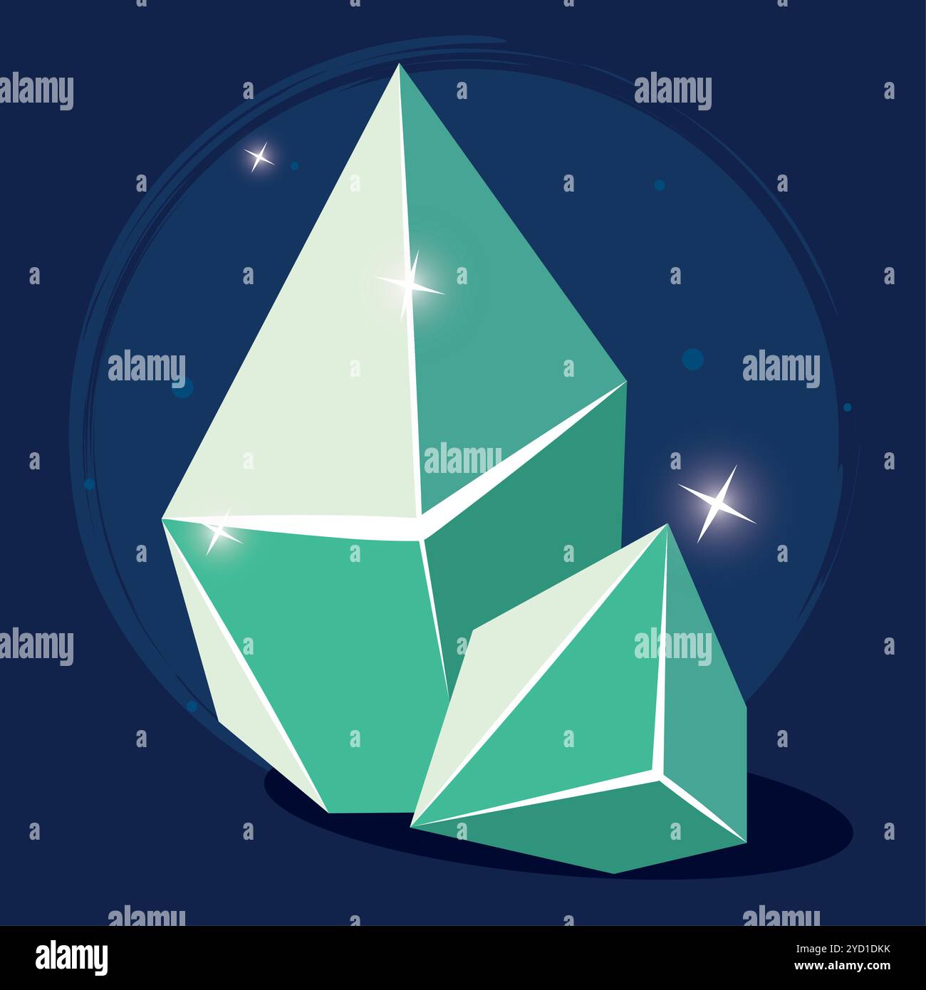 Geometric colored crystal structure abstract Vector Stock Vector Image & Art - Alamy