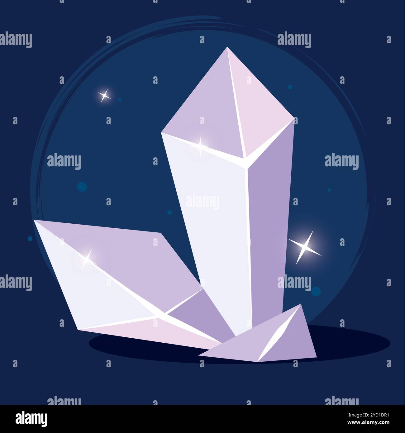 Geometric colored crystal structure abstract Vector Stock Vector Image ...