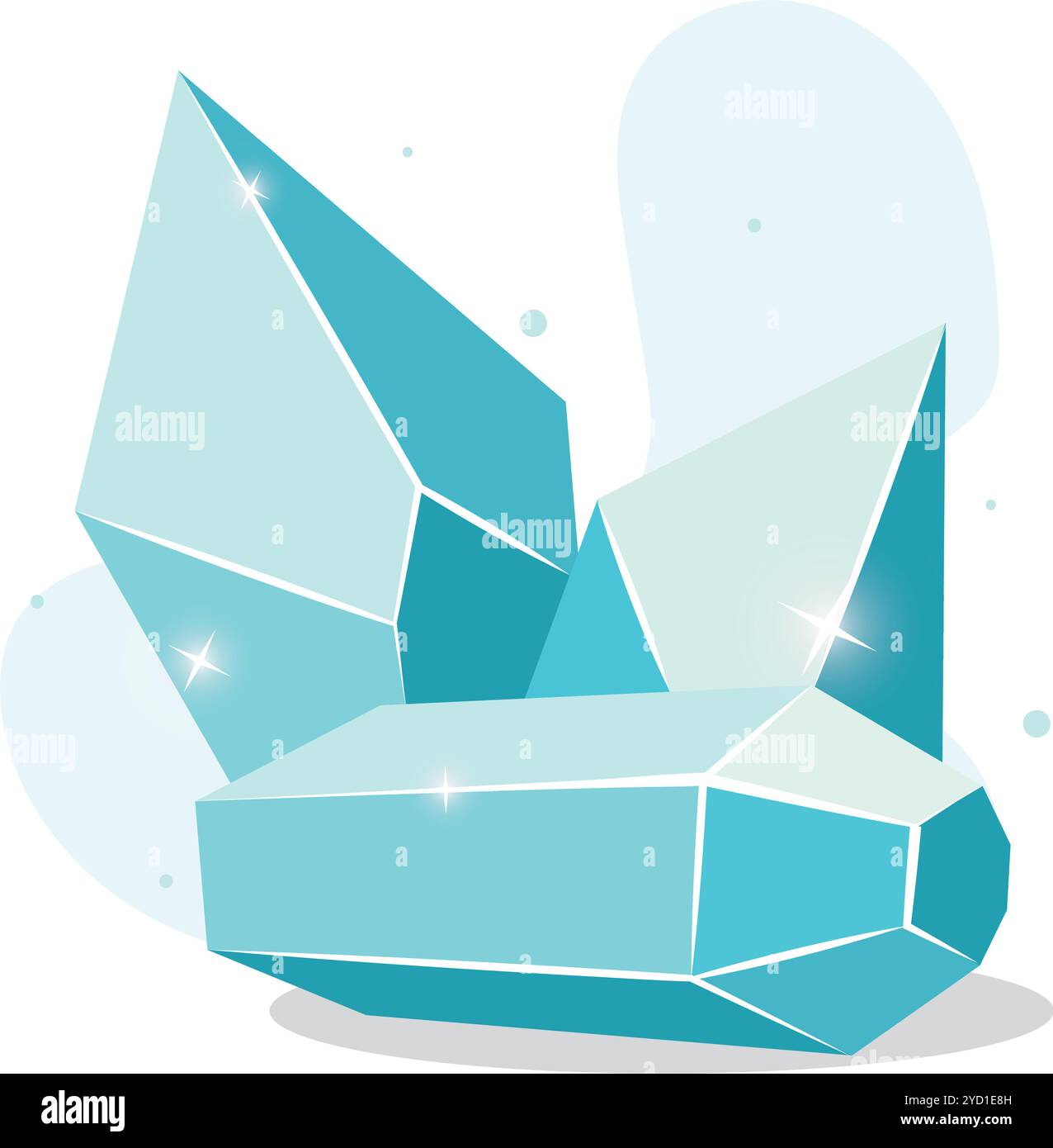 Geometric colored crystal structure abstract Vector Stock Vector Image ...