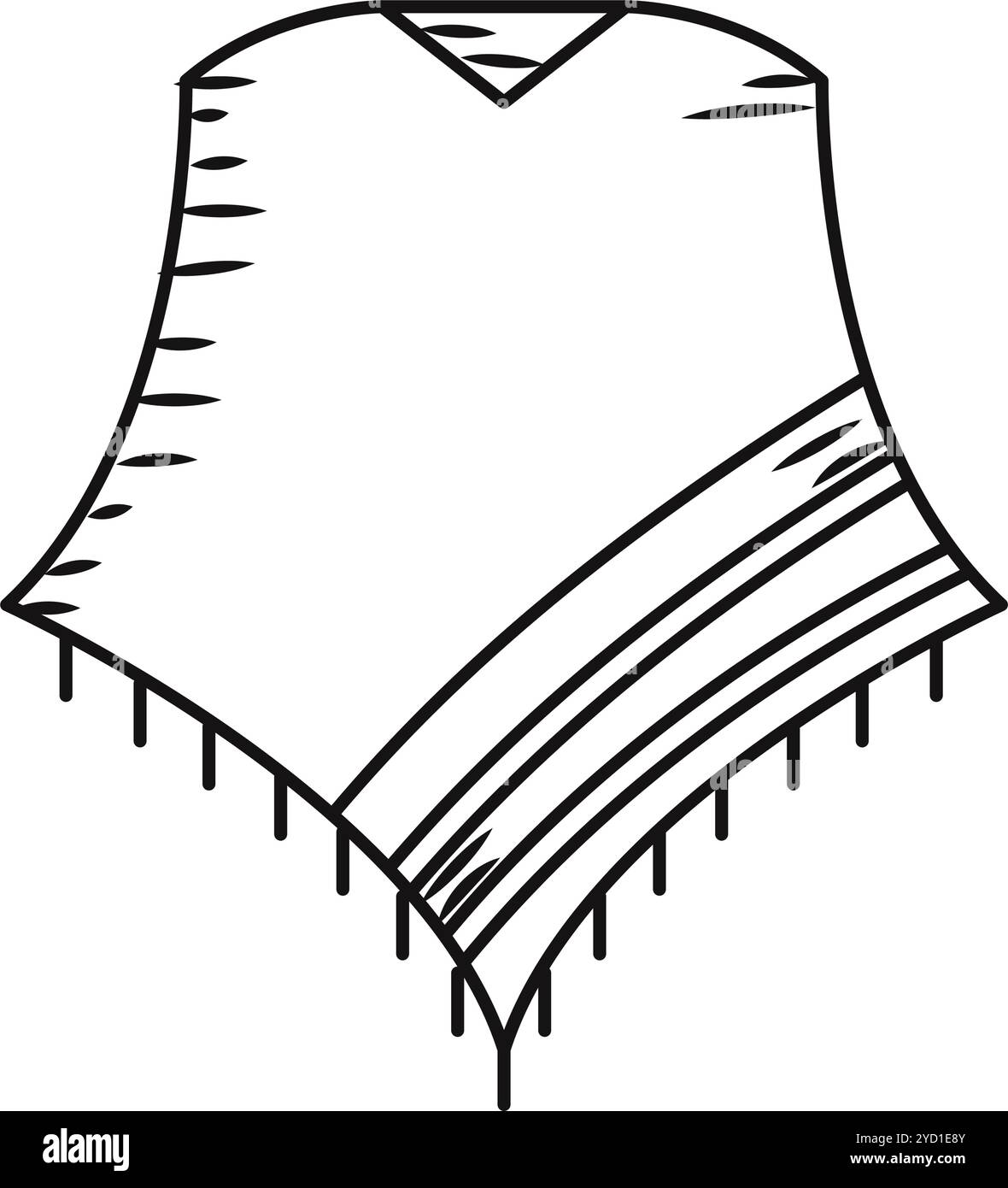 Poncho icon on white Stock Vector Images - Alamy