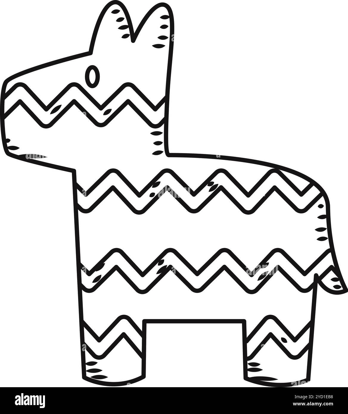 Hand-drawn pinata illustration for Mexican celebrations Vector Stock ...