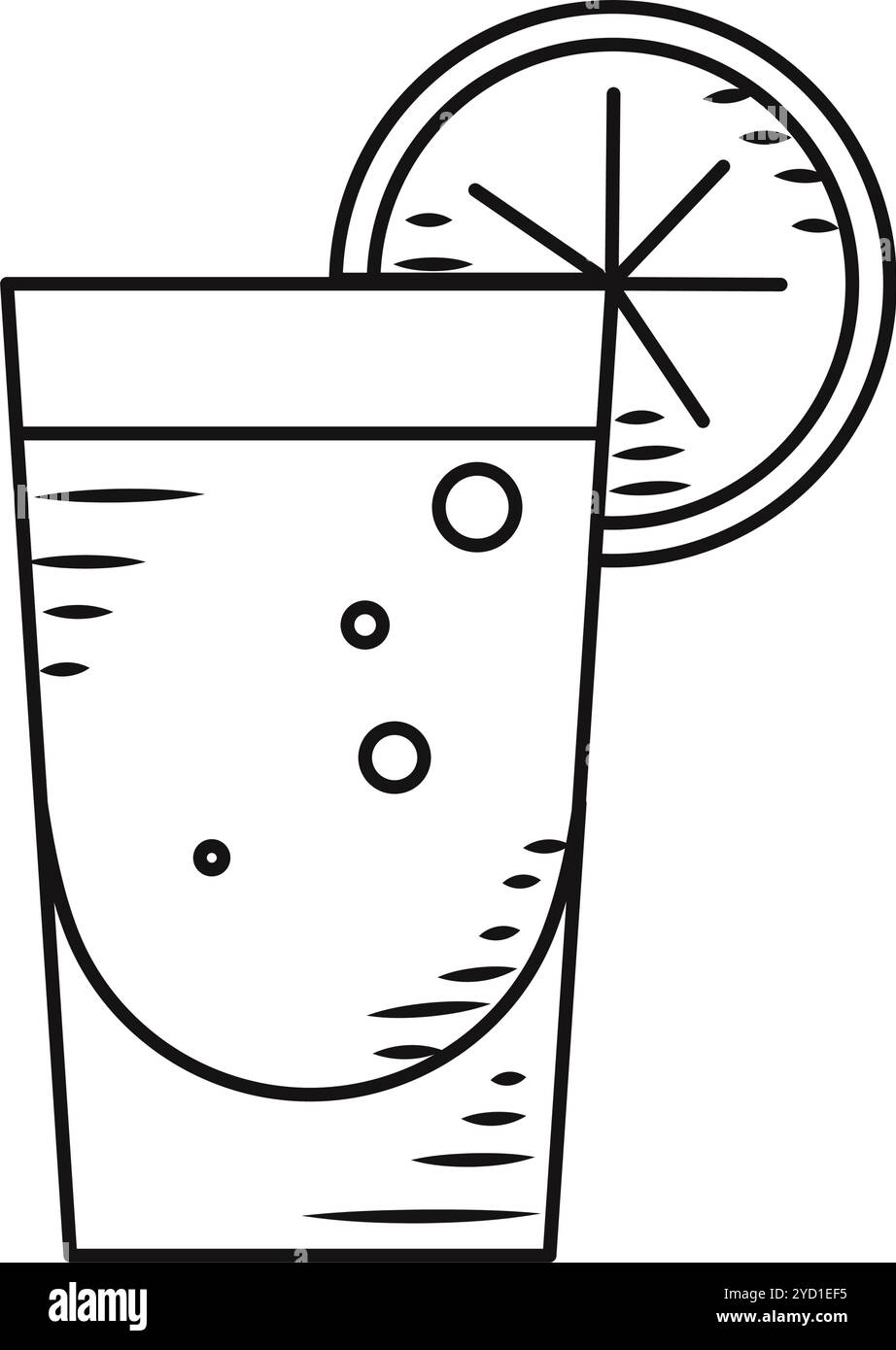 Sour drink glass black Stock Vector Images - Alamy