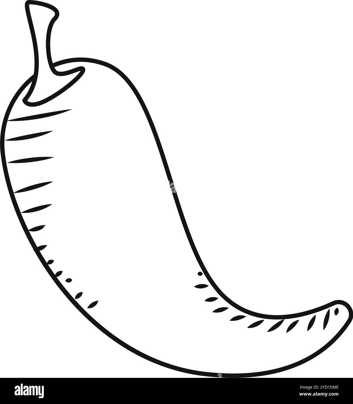 Hand-drawn chili pepper illustration with spicy theme Vector Stock ...