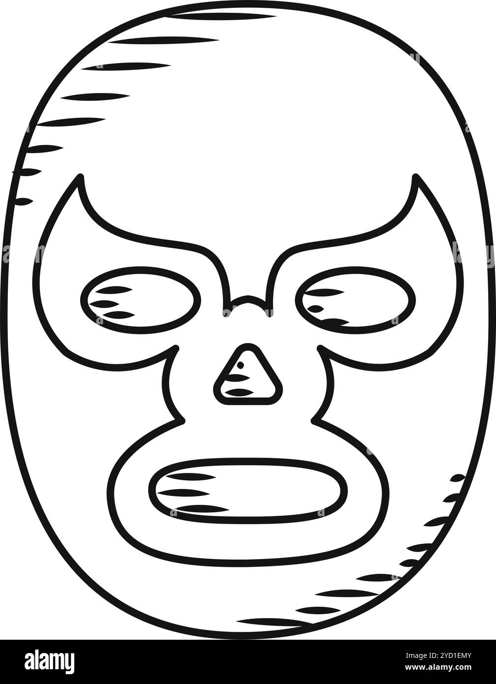 Hand-drawn luchador mask icon for Mexican wrestling Vector Stock Vector ...