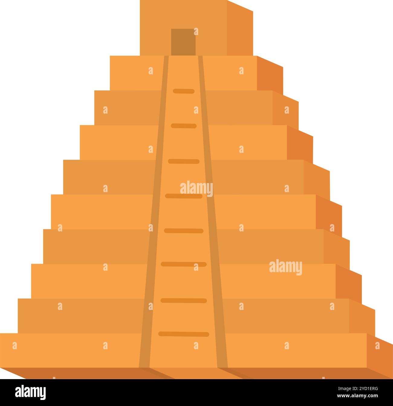 Flat icon of Mayan pyramid symbolizing ancient Mexican architecture Vector Stock Vector Image ...