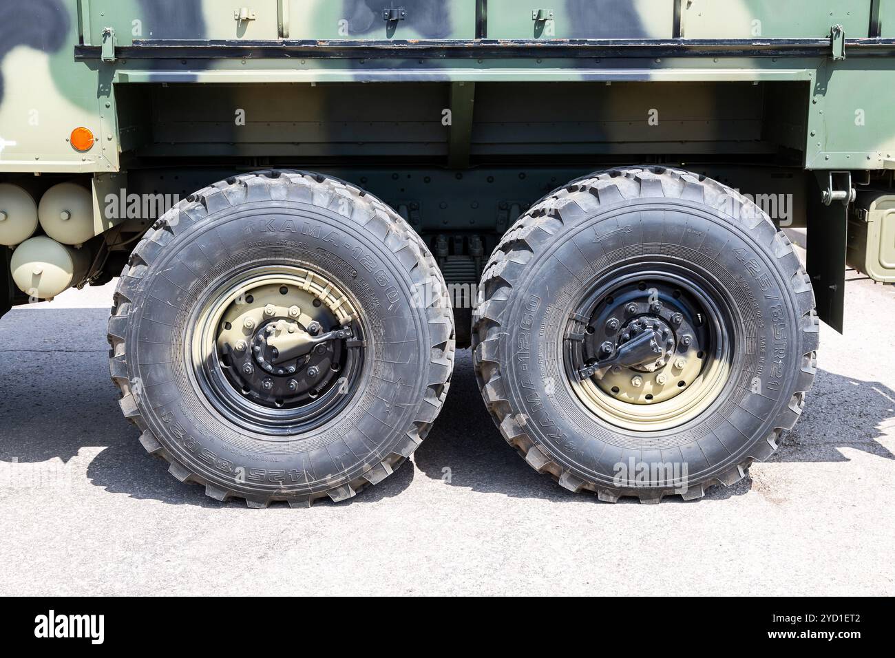 Kamaz truck vehicles wheel with Kama tires Stock Photo - Alamy