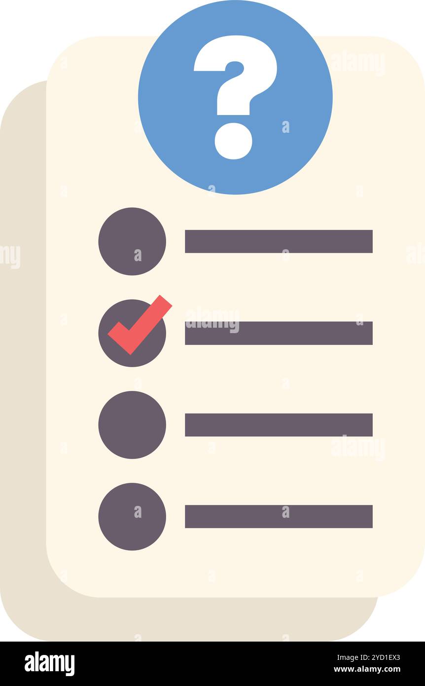 Question mark icon is hovering over a checklist with one item checked ...