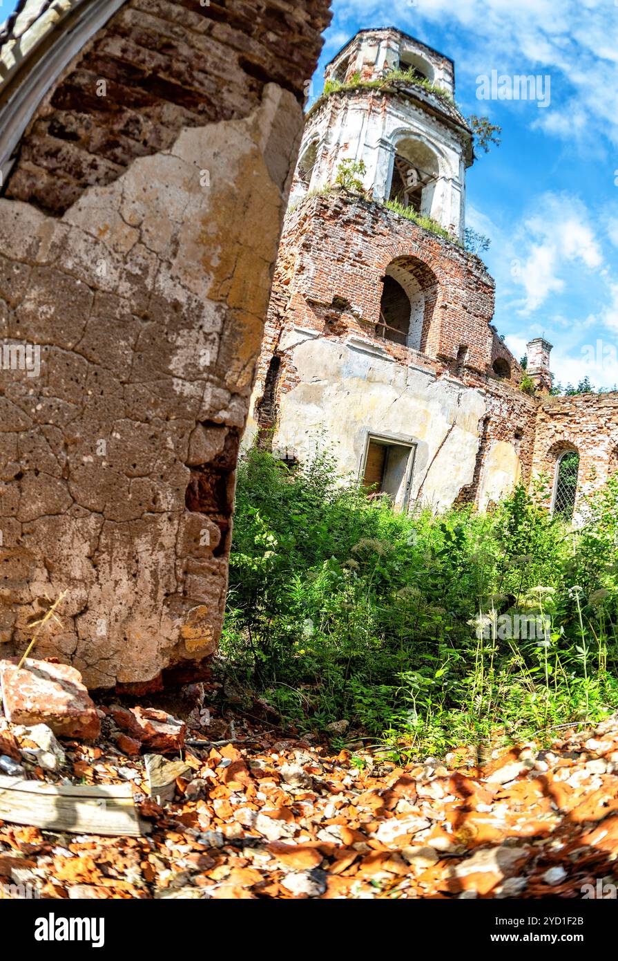 Old abandoned and broken orthodox church Stock Photo - Alamy