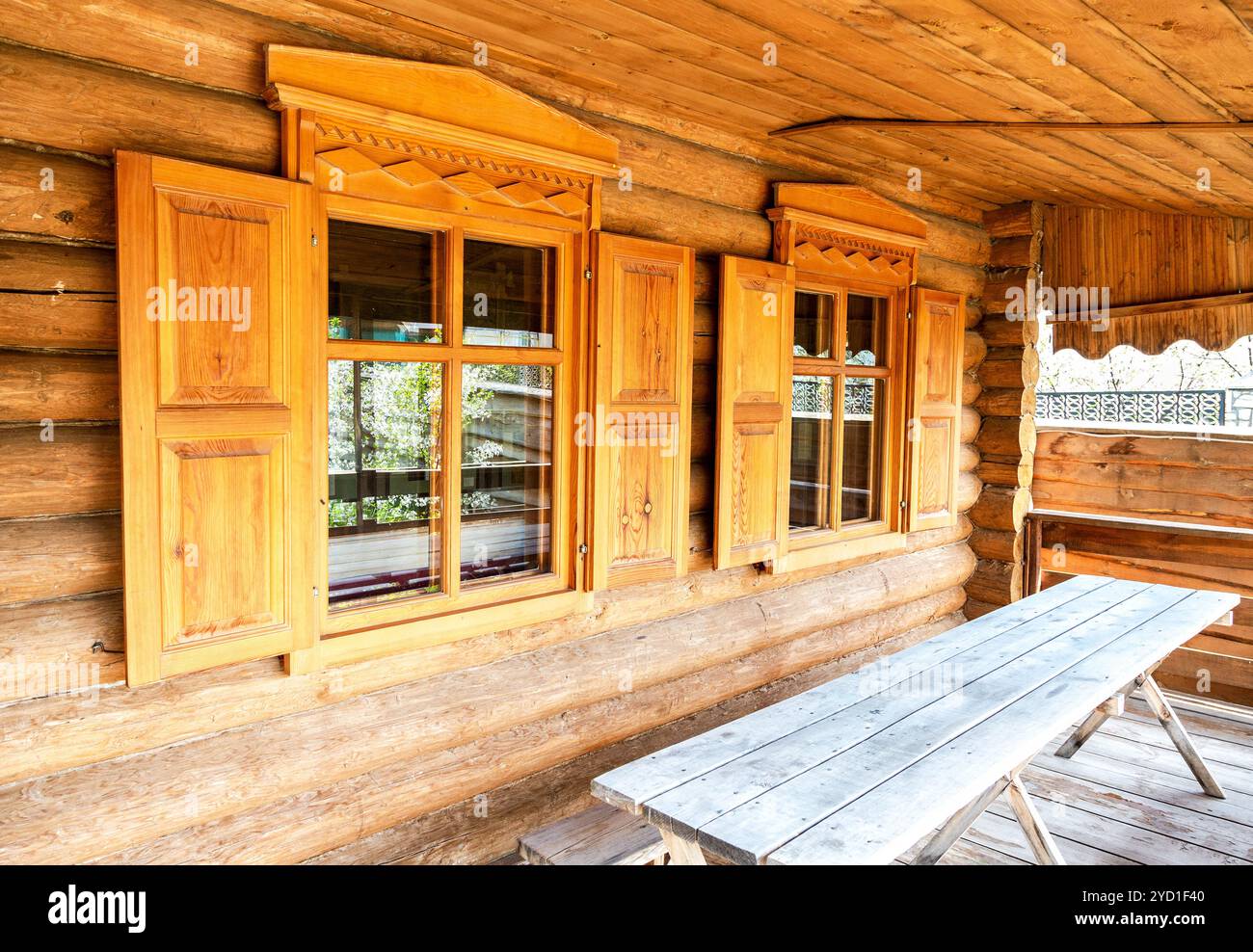 Shutters on the windows country house hi-res stock photography and ...