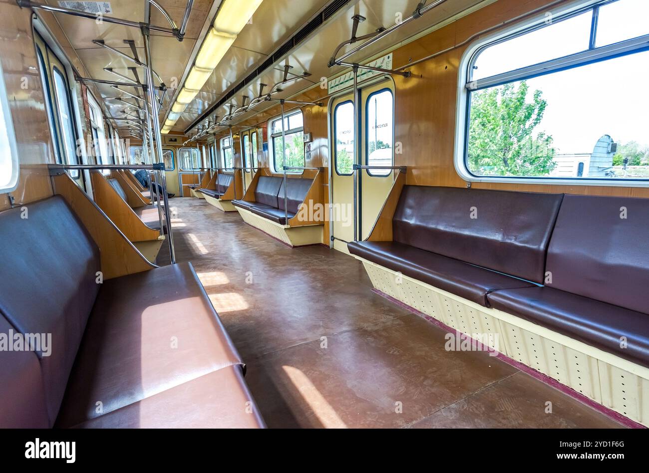 Vintage interior passenger car railroad hi-res stock photography and ...