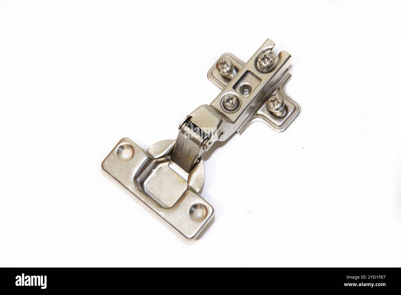 door hinges isolated on white background. Accessories on a white ...