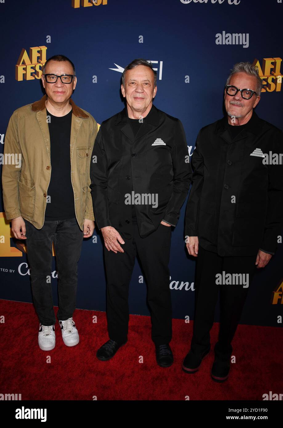 HOLLYWOOD, CALIFORNIA - OCTOBER 23: (L-R) Mark Mothersbaugh, Fred ...