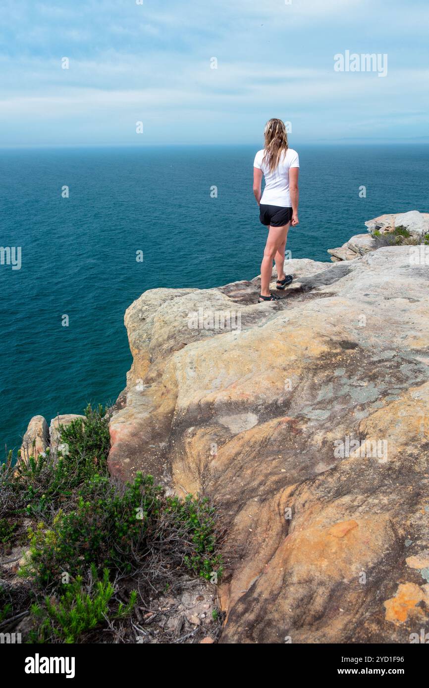Woman gazing from observation hi-res stock photography and images - Alamy