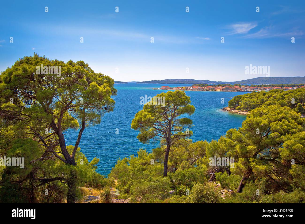 Island of Krapanj archipelago view Stock Photo - Alamy