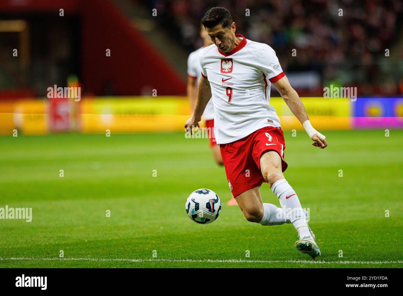 Robert Lewandowski seen during UEFA Nations League game between ...