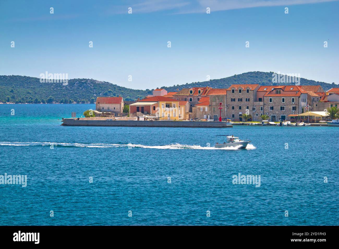 Island of Krapanj waterfront view Stock Photo - Alamy