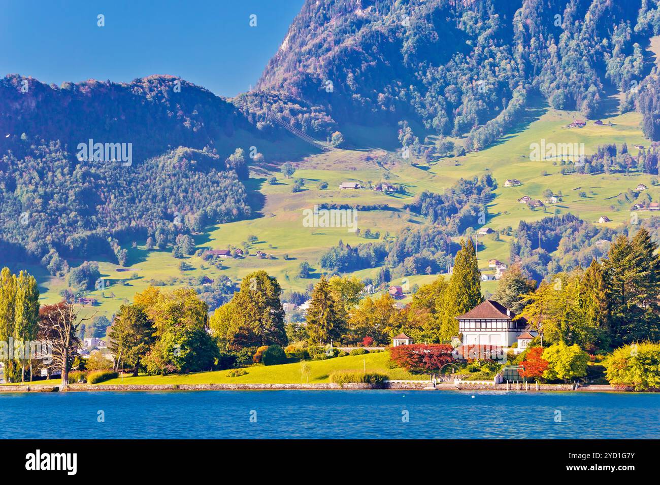 Landscape view swiss alps hi-res stock photography and images - Alamy