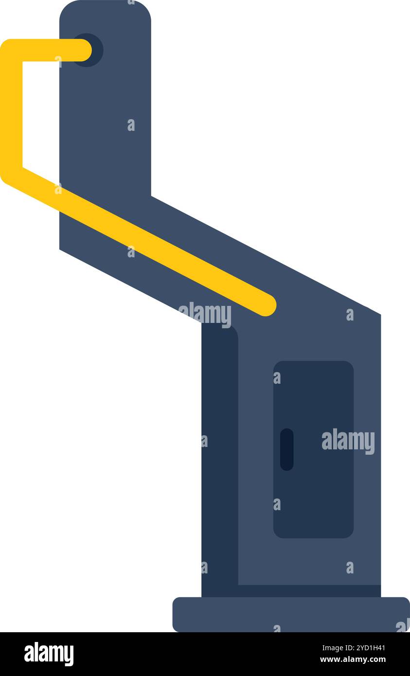 Illustration of a tripod turnstile, the access control system used to ...