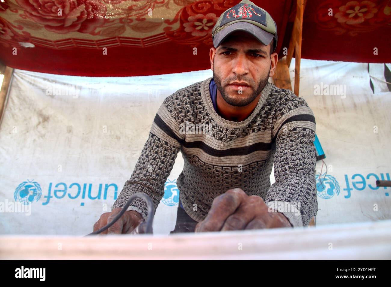Palestine, Gaza. 24th Oct, 2024. (int) muhammad hamad, a palestinian ...