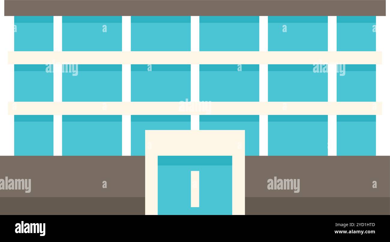 Modern office building with large windows representing a corporate ...