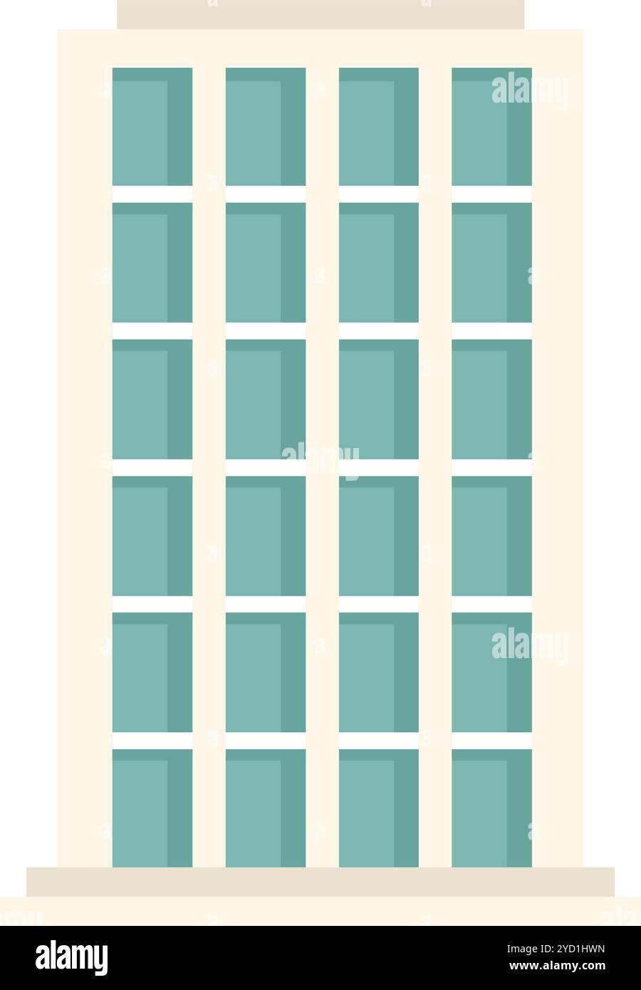 Contemporary high rise office building with a minimalist design ...