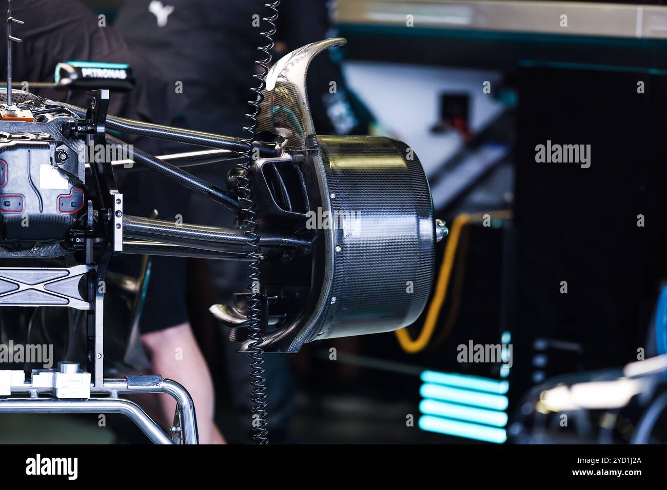 Mercedes AMG F1 Team W15, mechanical detail front brake ducts during ...