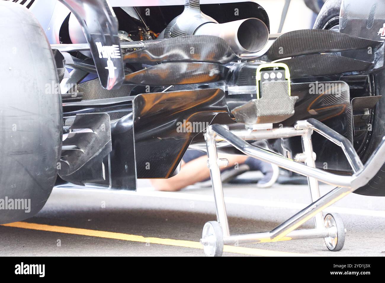 Red Bull Racing RB20, mechanical detail floor diffuser during the ...