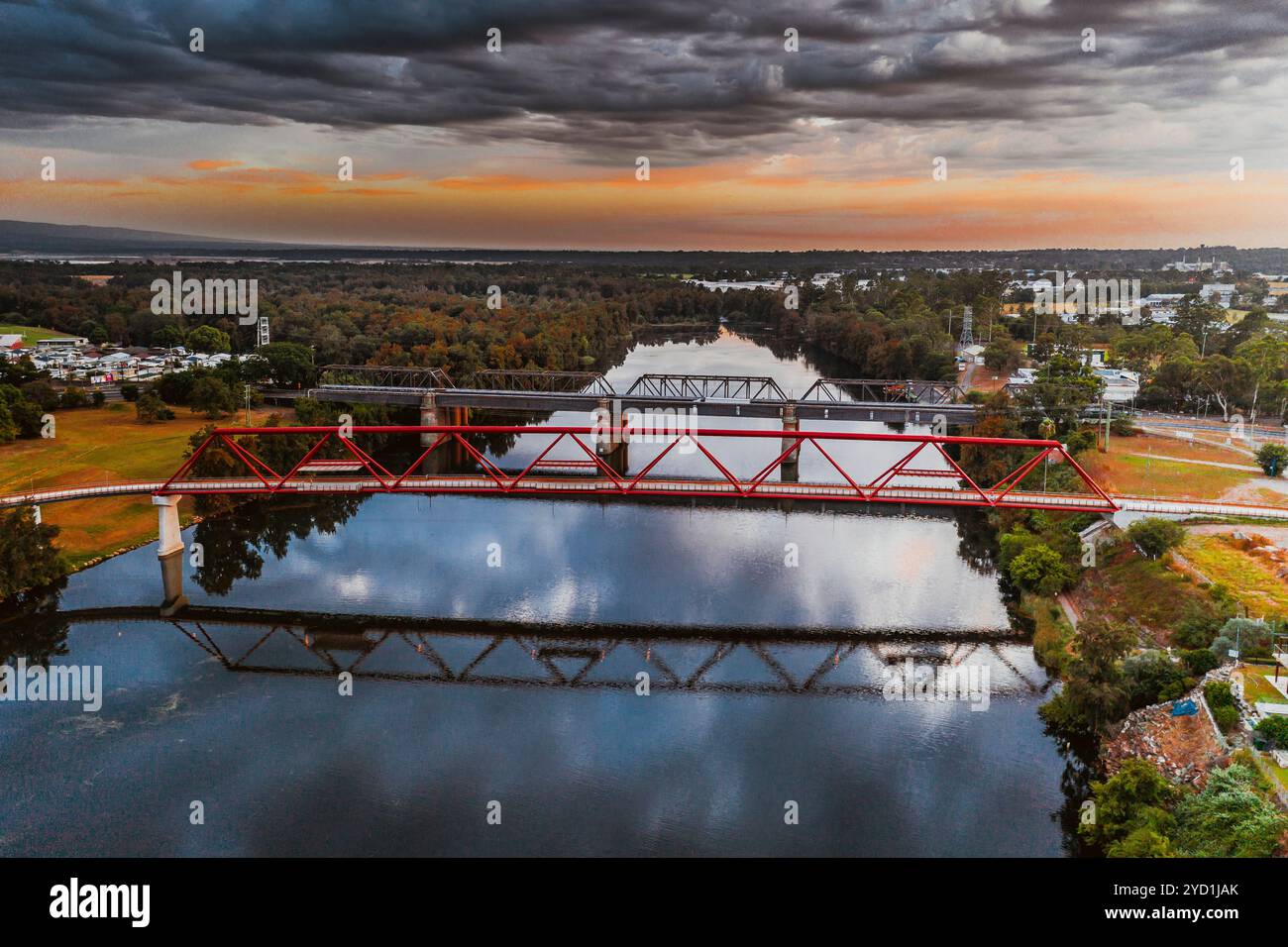 Bridges over Nepean River Penrith, the first opened recently is a ...