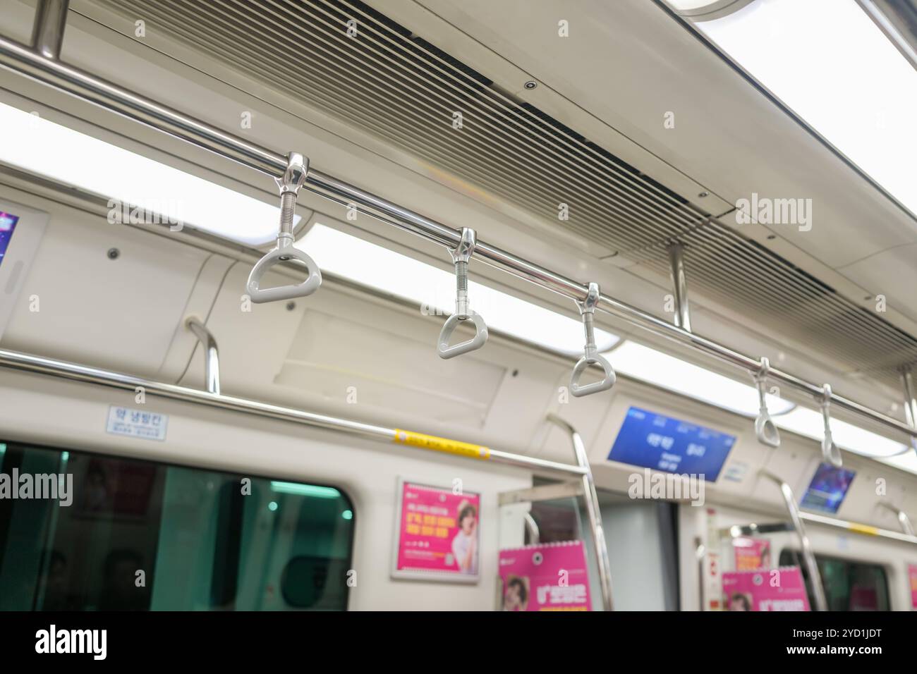 Modern city bus interior silver hi-res stock photography and images - Alamy