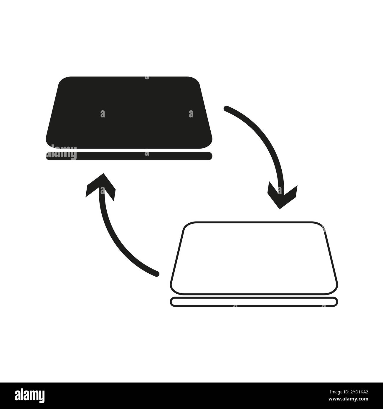 Food container icon. Reverse container symbol. Kitchenware vector ...