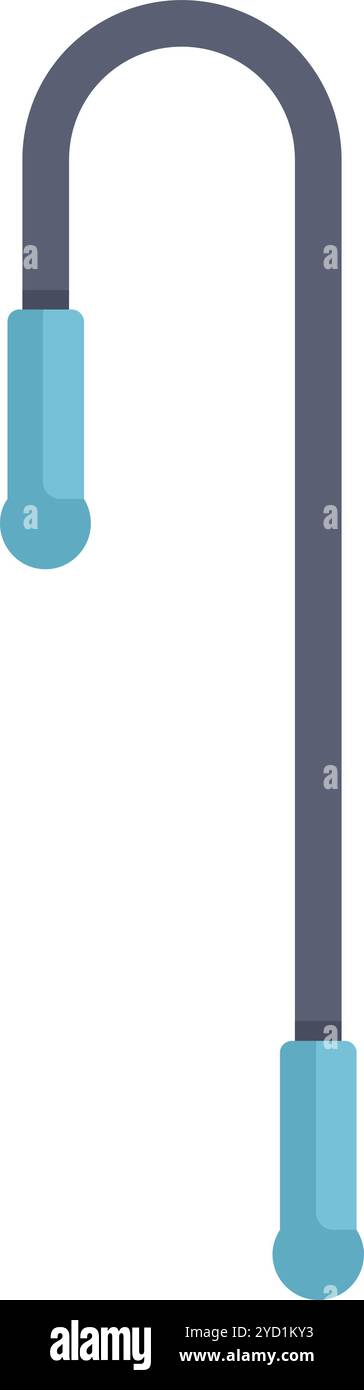 Minimalist vector illustration of a back scratcher isolated on a white ...