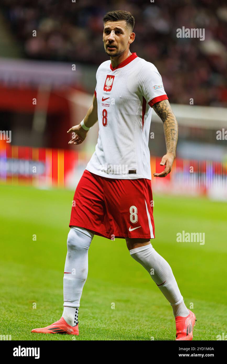 Jakub Moder seen during UEFA Nations League game between national teams ...