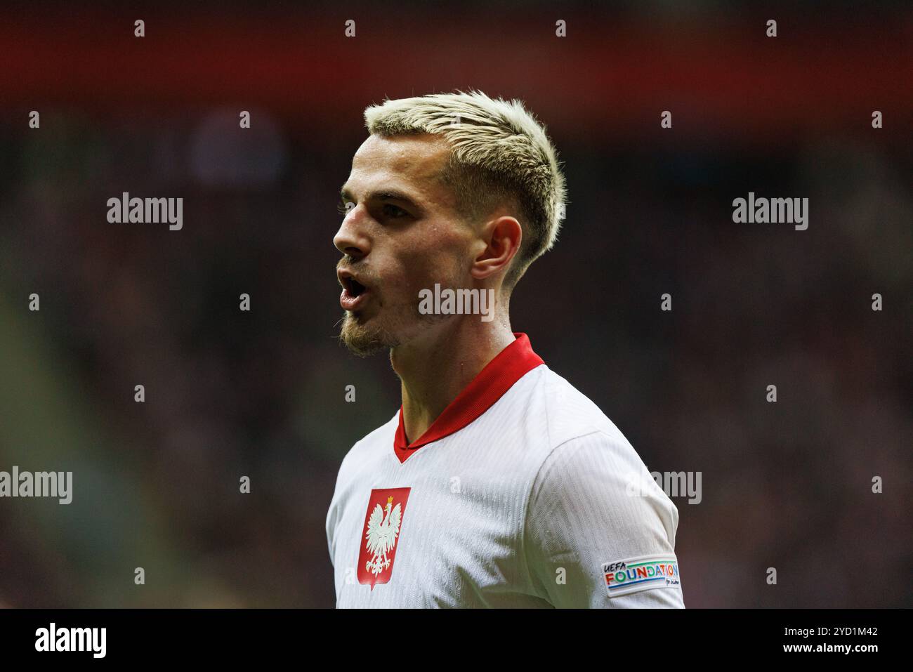 Jakub Kaminski seen during UEFA Nations League game between national ...