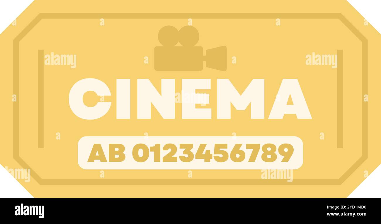 Classic cinema ticket allowing one or two people access to the movie ...