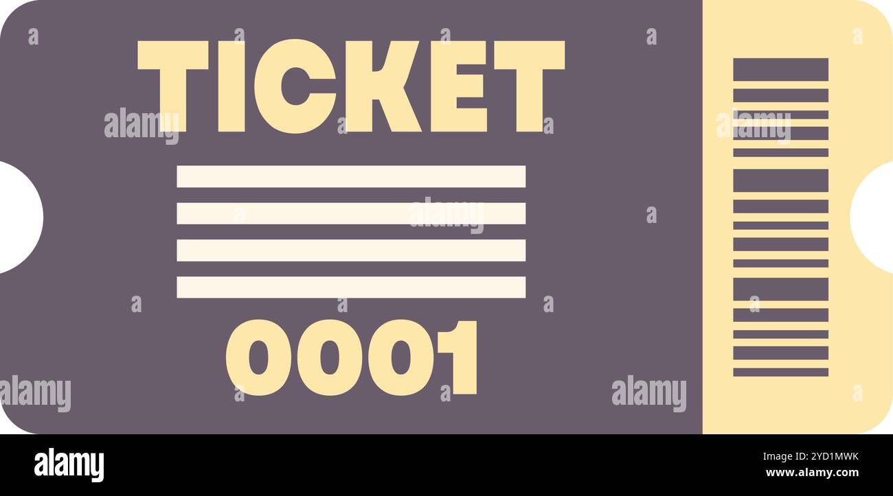 Paper ticket granting access to an event for a single person, featuring ...
