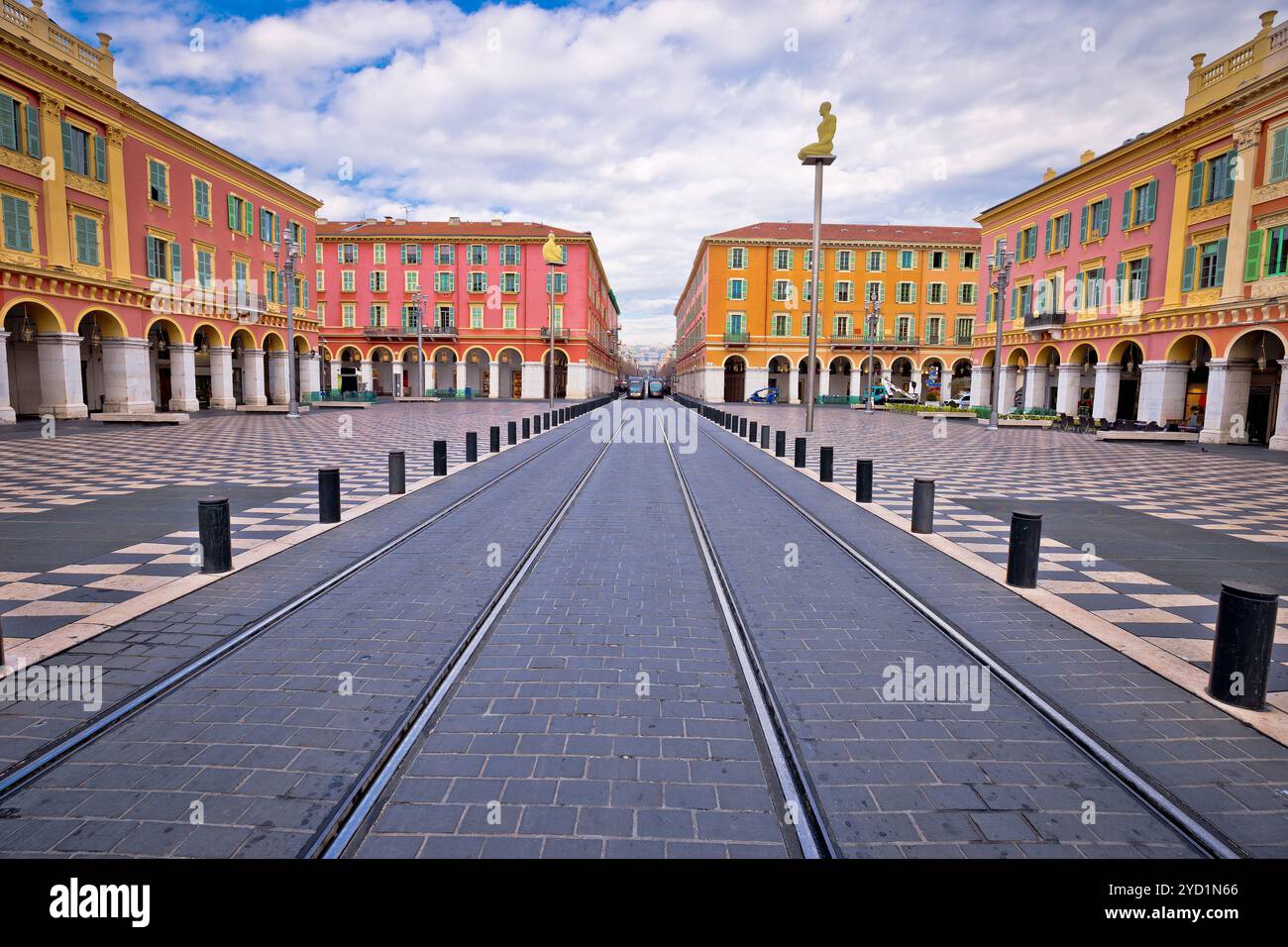 City of Nice Place Massena square colorful view, tourist destination of ...