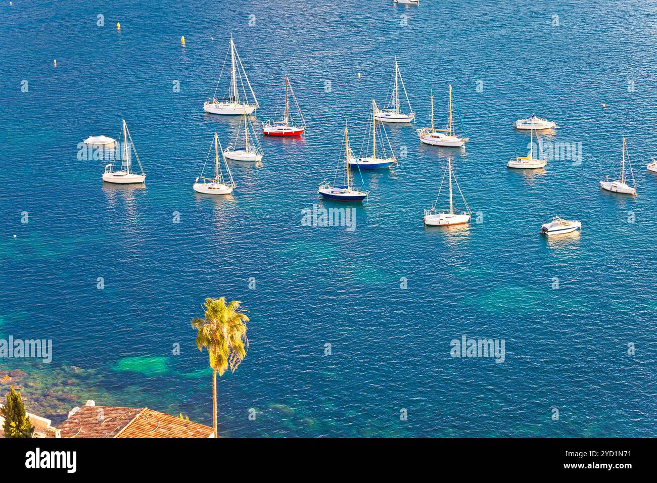 Villefranche sur Mer idyllic French riviera bay sailing destination ...