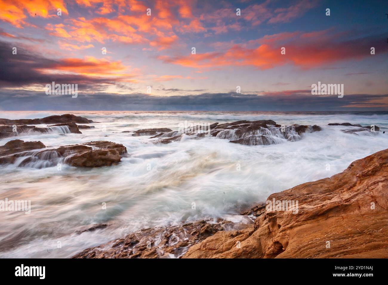 Coastal sunrise Bermagui Stock Photo - Alamy