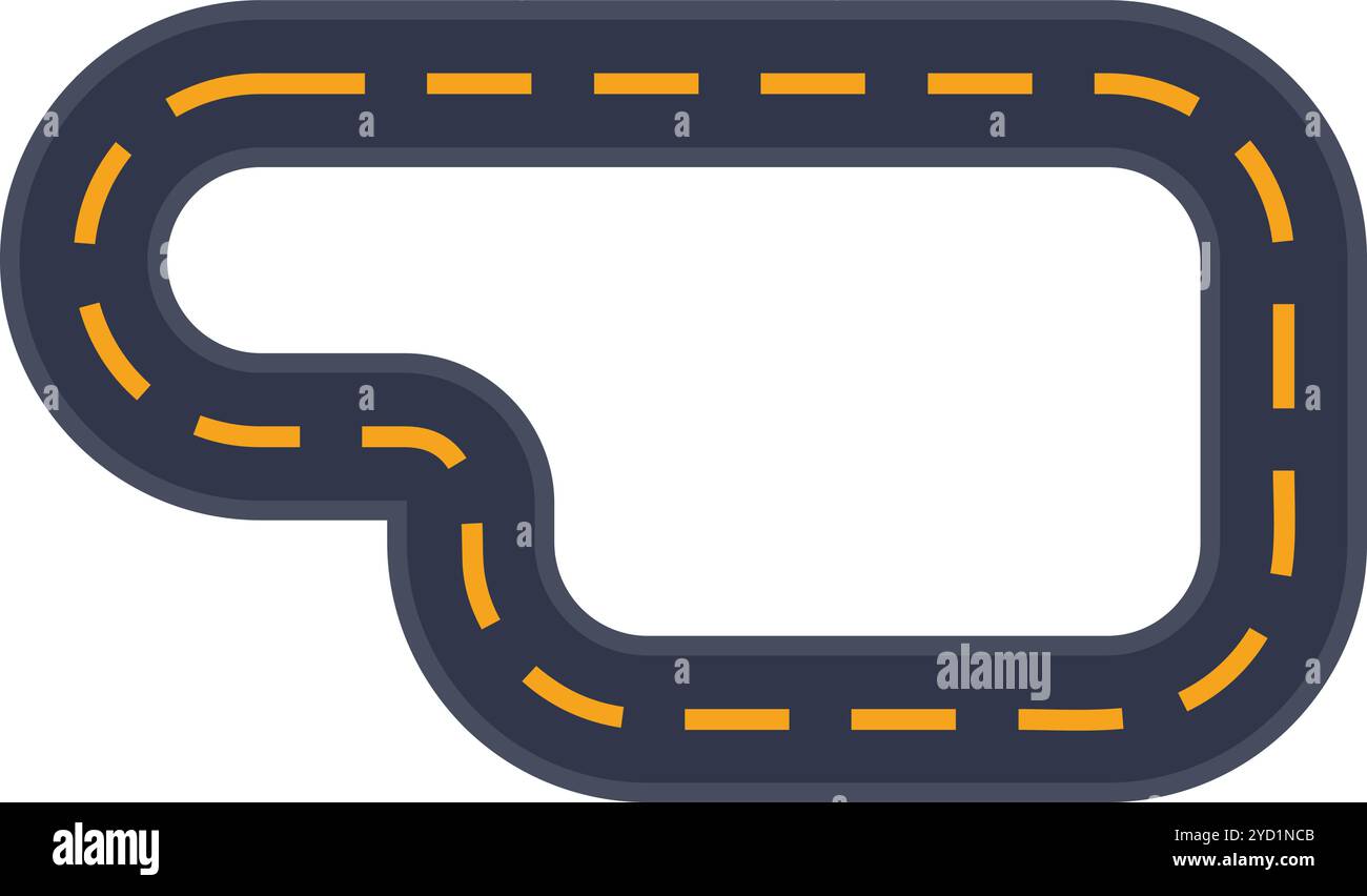 Winding road is marking the way forward in this simple illustration ...
