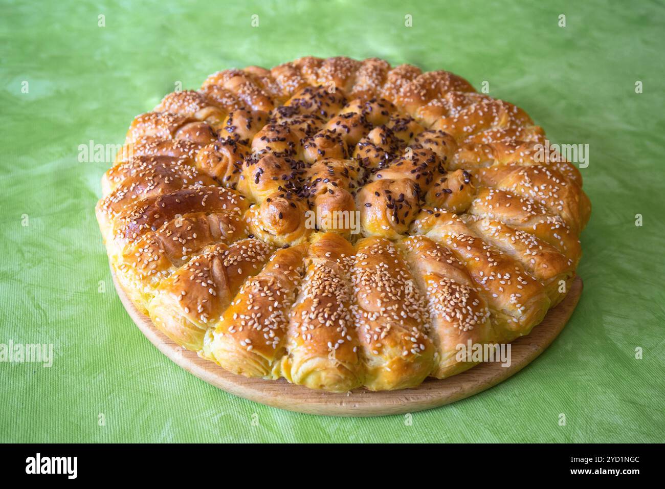 Traditional croatian Pogaca cake bread view Stock Photo - Alamy