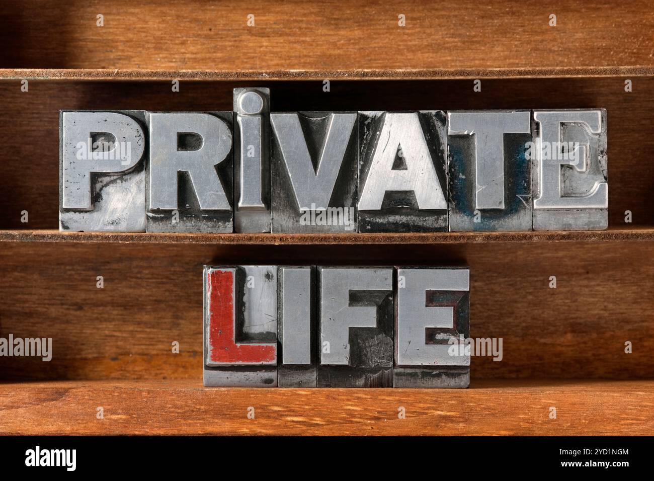 Private life tray Stock Photo - Alamy